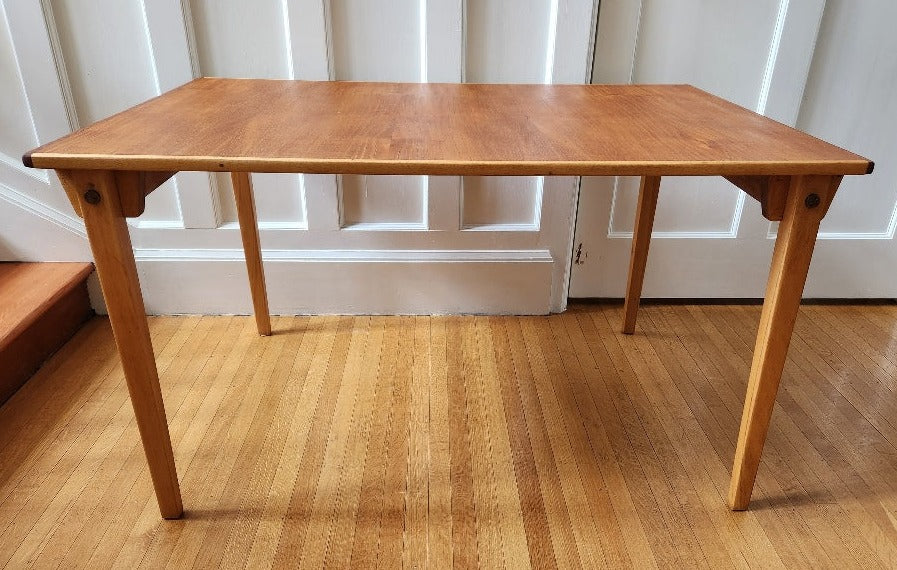 Rustic MCM Teak Dining Table – Cook Street Vintage