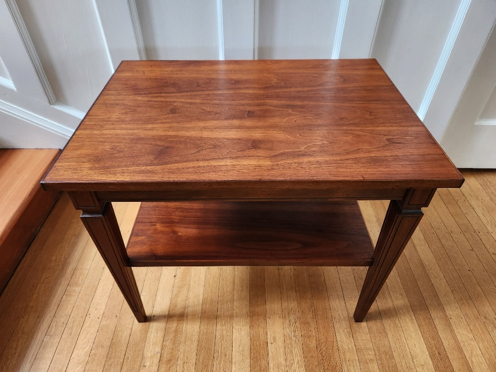 Vintage Walnut 2-Tier End Table – Cook Street Vintage