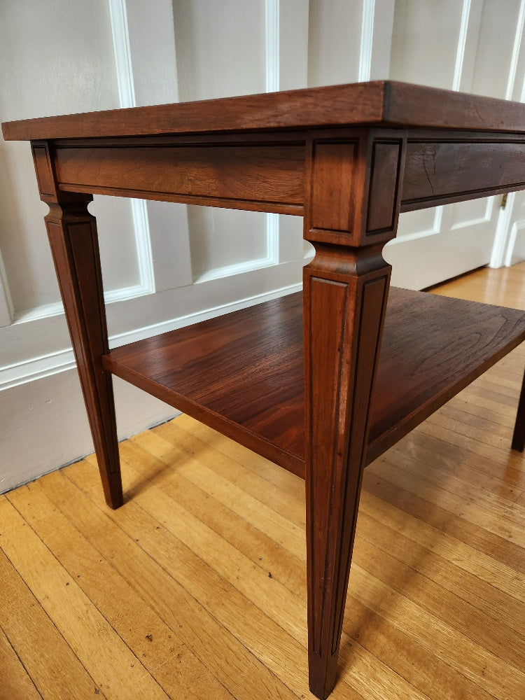 Vintage Walnut 2-Tier End Table – Cook Street Vintage