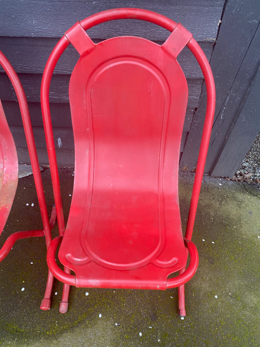 Set of 2 Stak-a Bye Metal Chairs – Cook Street Vintage