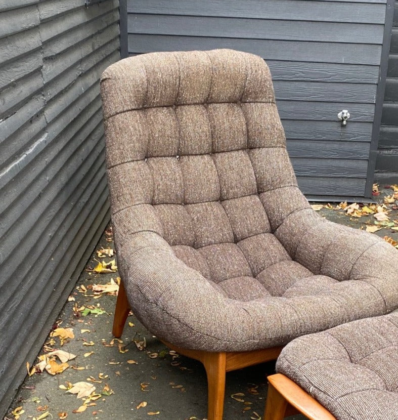 R Huber Chair and Ottoman – Cook Street Vintage