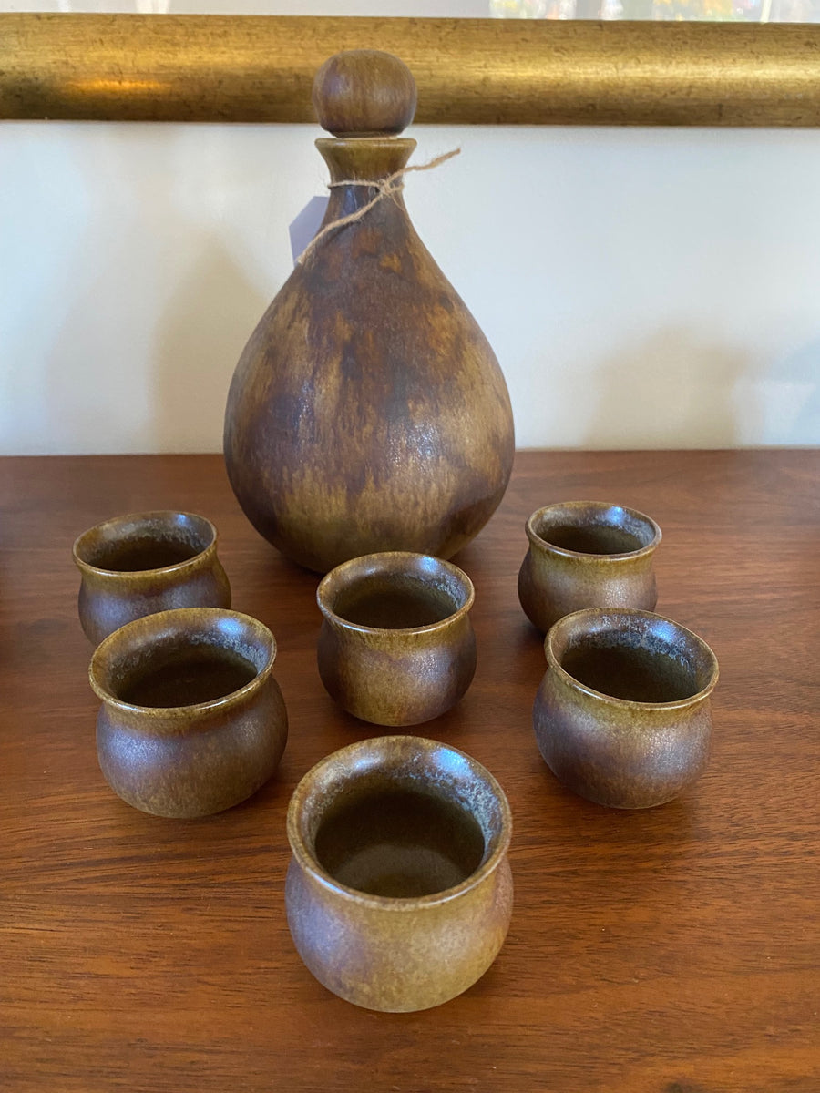 Grove Pottery Sake set with 6 cups – Cook Street Vintage