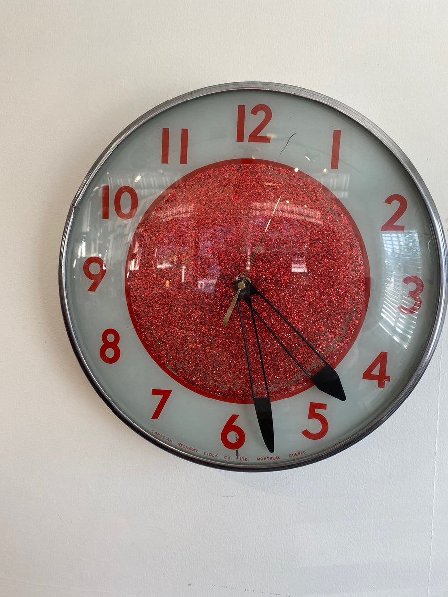 Canadian Neon-Ray Wall Clock – Cook Street Vintage