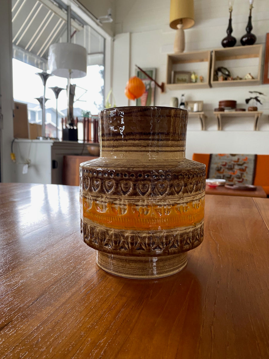 1960s "Sahara" Brown and Yellow Bitossi Ceramic Vase – Cook Street Vintage