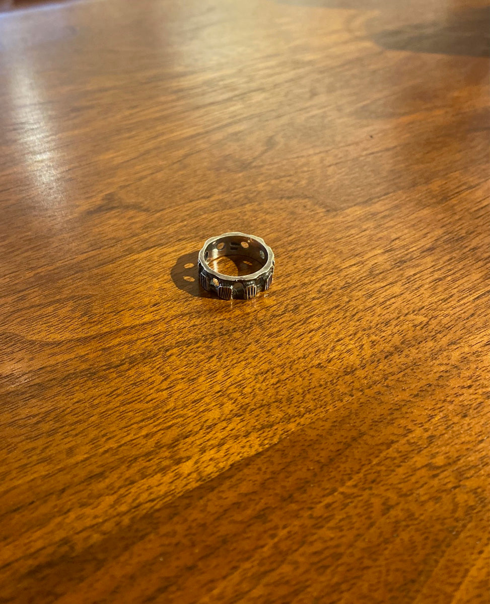 Vintage Textured Sterling Silver Ring – Cook Street Vintage