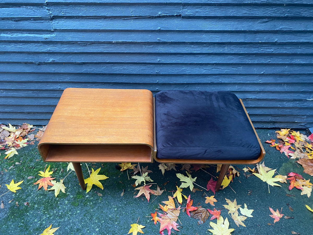MCM Teak Telephone Table with Cushion – Cook Street Vintage