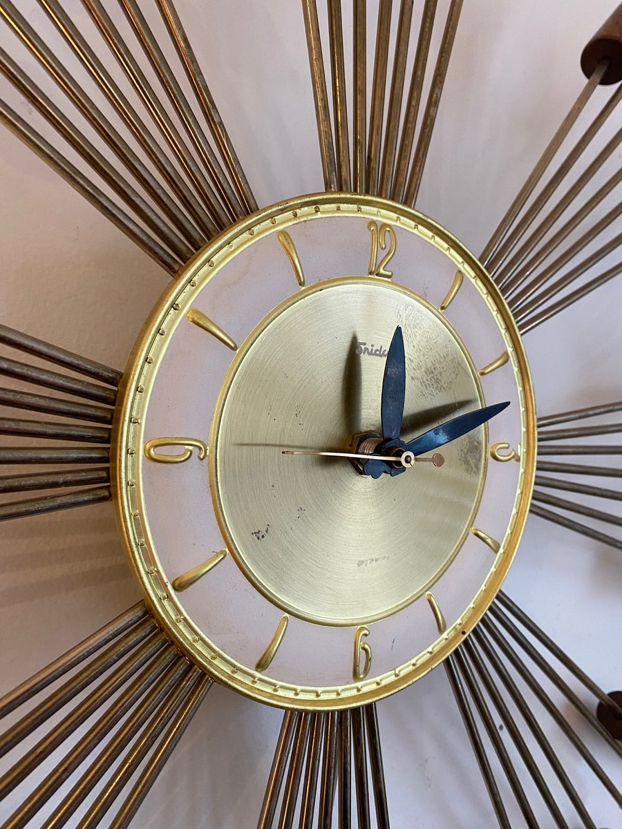 Mid-century Starburst Clock by Snider – Cook Street Vintage