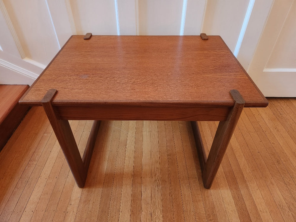 Mid-Century Teak Side Table by RS Associates – Cook Street Vintage