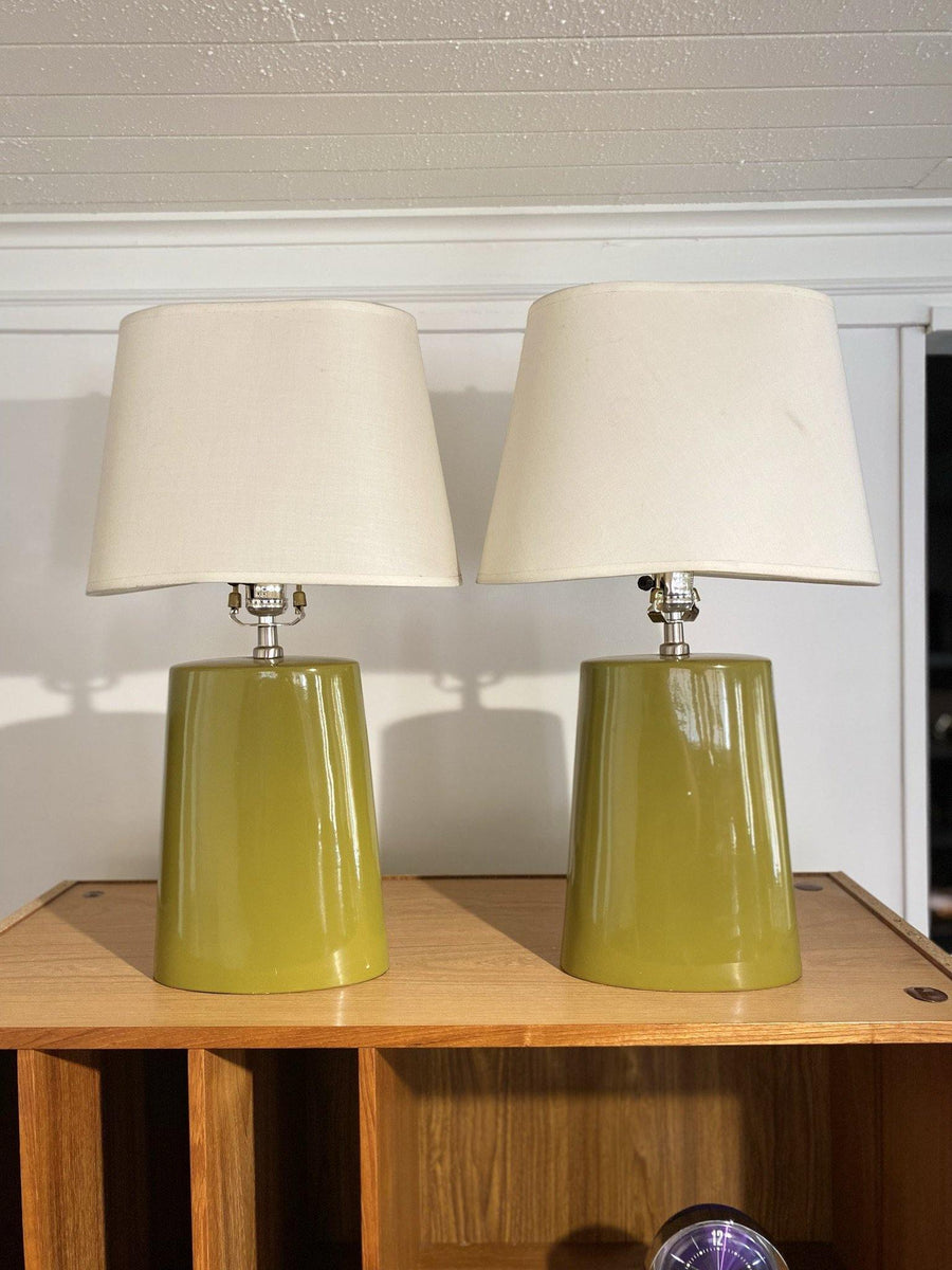 Rumpus Room Olive Green MCM Table Lamps – Cook Street Vintage