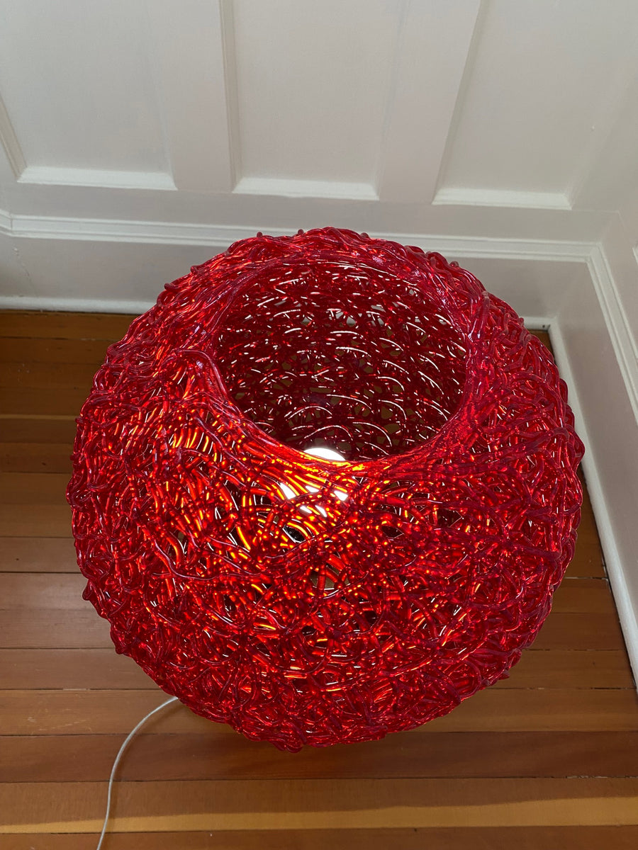Red Vintage Spaghetti Lamp Lamp – Cook Street Vintage