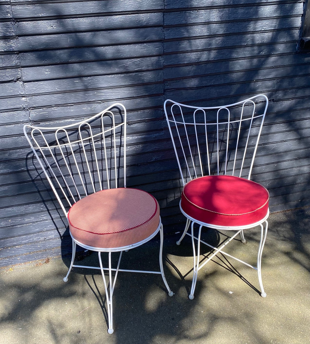 Set of Four Vintage Metal Bistro Chairs – Cook Street Vintage