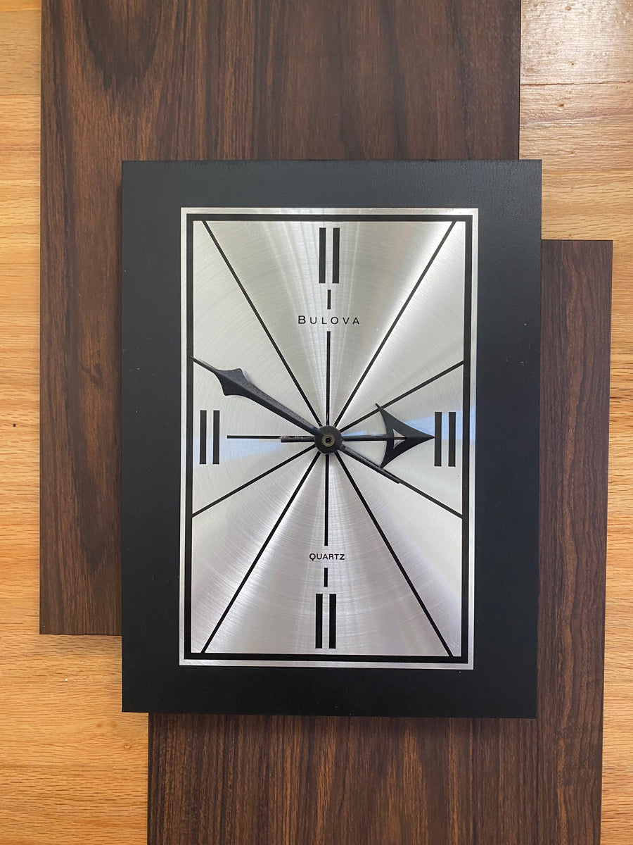 Vintage Bulova Faux Wood Wall Clock – Cook Street Vintage