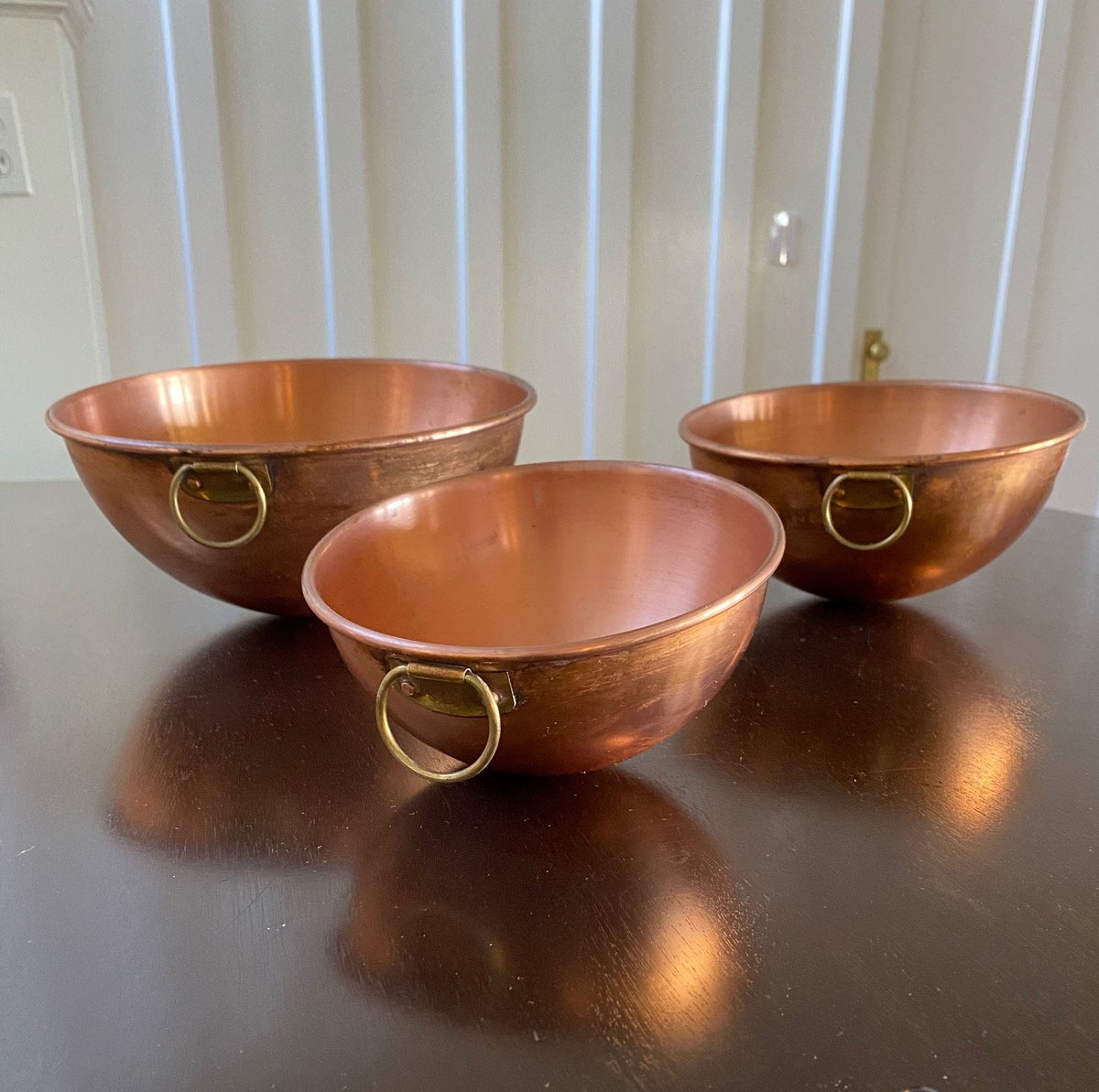 Set of 3 Vintage Copper Bowls – Cook Street Vintage